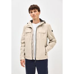 Street One MEN Herren Funktionsjacke, beige, Gr. XXL, unifarben, Web, Obermaterial: 70% Baumwolle, 30% Nylon; Futter: 100% Polyester, Jacken, mit