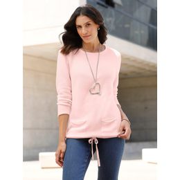 Inspirationen Damen Strickpullover "Pullover", rosa, Gr. 38, unifarben, 100% Baumwolle, Pullover