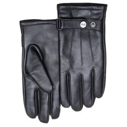 Pearlwood Damen Lederhandschuhe "Porter", schwarz, Gr. 8,5, unifarben, Leder, Handschuhe, Atmungsaktiv, Wärmeregulierend, Wind - und Wasserabweisend