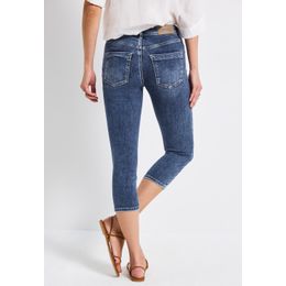 Street One Damen Slim-fit-Jeans, blau, Gr. 36, unifarben, Jeans, 79% Baumwolle, 15% Polyester, 4% Elastomultiester, 2% Elasthan, Jeans, aus Baumwolle