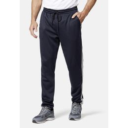 Herren Sporthose "Racingstripe HERO by John Medoox Jogginghose", blau, Gr. XXL, HERO by John Medoox, Stoff, 55% Polyester, 45% Baumwolle, Hosen,
