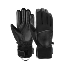 Reusch Damen Skihandschuhe "Mara R-TEX XT", schwarz, Gr. 6,5, mehrfarbig, 35% Polyamid, 30% Leder, 25% Polyester, 5% Wolle, 5% Elasthan, Handschuhe,