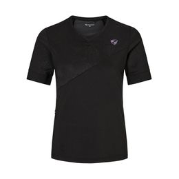 Ziener Damen T-Shirt "NAHALA", schwarz, Gr. 46, Obermaterial: 1. 92% Polyester, 8% Elasthan; 2. 92% Polyester, 8% Elasthan;, Shirts