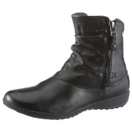 Josef Seibel Damen Stiefelette "Naly 24", Gr. 38, schwarz, Leder, Schuhe, Rei&szlig;verschluss Stiefel, Winterstiefelette mit zwei Rei&szlig;verschl&uuml;ssen
