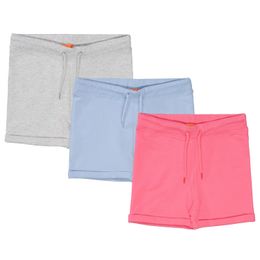 STACCATO M&auml;dchen Sweatshorts, bunt, Gr. 116, meliert, unifarben, Oberstoff: 100% Baumwolle., Hosen, 3er-Pack