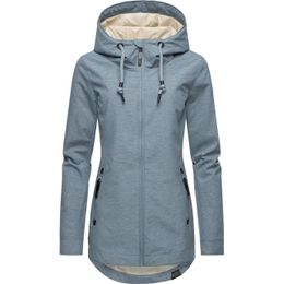 Ragwear Damen Outdoorjacke "Zuzka", blau, Gr. S, Au&szlig;enmaterial: 100% Polyester; Innenfutter: 100% Polyester, Jacken, stylische &Uuml;bergangsjacke mit