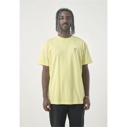 Cleptomanicx Herren T-Shirt "Sketch Gull", gelb, Gr. M, bedruckt, 100% Baumwolle, Shirts, mit lockerem Schnitt