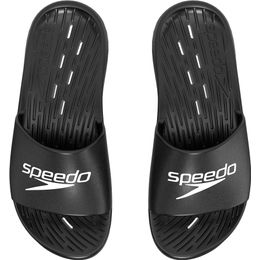 Speedo Damen Badesandale "Speedo Slide AF", Gr. 37, schwarz, Obermaterial: 100% EVA, unifarben, Schuhe