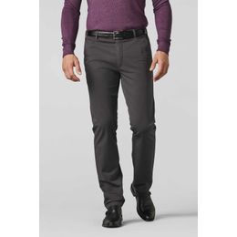 MEYER Herren Chinos "Roma", grau, Gr. 34, unifarben, 97% Baumwolle, 3% Elasthan, Hosen, mit Stretch-Dehnbund aus weicher Baumwollmischung
