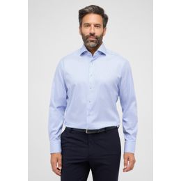 Eterna Herren Langarmhemd "MODERN FIT", blau, Gr. 42, 100% Baumwolle, Hemden, NON IRON (b&uuml;gelfrei)
