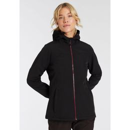 Killtec Damen Softshelljacke "KOS 179 WMN SFTSHLL JCKT 2", schwarz, Gr. 40, Softshell, Obermaterial: 100% Polyester, Jacken