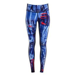 WINSHAPE Damen Leggings "AEL110-London", bunt, Gr. XXL, 80% Polyester, 20% Elasthan, Hosen, mit leichtem Kompressionseffekt