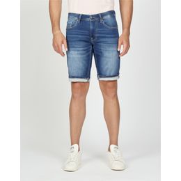 Gang Herren Jeansshorts "94NICO"used spring, Gr. 33, Denim/Jeans, Obermaterial: 99% Baumwolle, 1% Elasthan, Jeans, mit Umschlagsaum