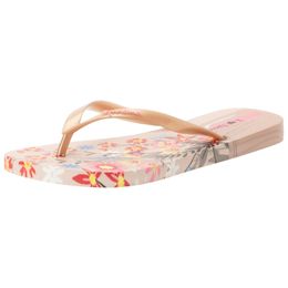 Ipanema Damen Zehentrenner "Ipanema VERAO TROPICAL FEM", Gr. 37beige, gold, Synthetik, Schuhe
