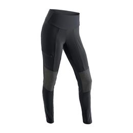 Maier Sports Damen Funktionshose "Ophit Plus 2.0", schwarz, Gr. 34, Oberstoff 1: 87% Polyester, 13% Elasthan / Oberstoff 2: 52% Polyamid, 22%