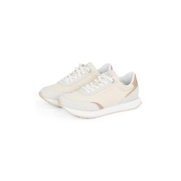 Tommy Hilfiger Damen Plateausneaker "ESSENTIAL RUNNER", Gr. 39, bunt, Leder, Lederimitat, Textil, Schuhe, Freizeitschuh, Halbschuh, Schnürschuh mit