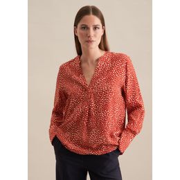Seidensticker Damen Klassische Bluse "Schwarze Rose", rot, Gr. 38, gemustert, 100% Viskose, Blusen, Tunika Druck