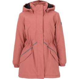 ZIGZAG Jungen Parka "Rosalina", pink, Gr. 128, unifarben, 100% Polyester, Jacken, mit zuverlässigem Wetterschutz und Reflektoren