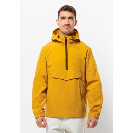 Jack Wolfskin Herren Funktionsjacke "DESERT WIND OVERHEAD M", gelb, Gr. M, OBERSTOFF: 100% POLYESTER Futter: 100% POLYESTER, Jacken