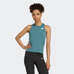 Tanktop adidas Performance "WE 3S TK", Damen, Gr. L, wei&szlig; (preloved teal, wei&szlig;), Obermaterial: 88% Polyester, 12% Elasthan, Rundhals, Tops Tanktop