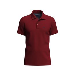 Fynch-Hatton Herren Poloshirt, rot, Gr. S, unifarben, Jersey, Obermaterial: 100% Baumwolle, Shirts, mit Logo Stickerei