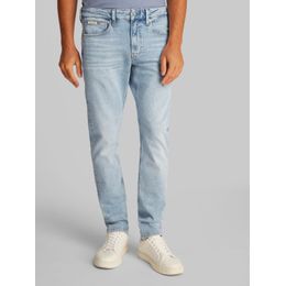 Herren Tapered-fit-Jeans "SLIM TAPER", blau, Gr. 30, Calvin Klein Jeans, unifarben, Denim/Jeans, Obermaterial: 99% Baumwolle, 1% Elasthan, Jeans, in