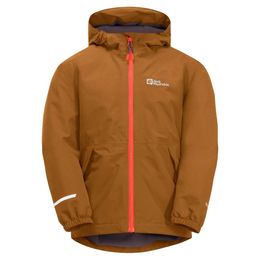Jack Wolfskin Jungen Outdoorjacke "SNOWY DAYS JACKET K", braun, Gr. 152, 1. OBERSTOFF 100% POLYESTER, 1.FUTTER 100% POLYESTER 2.FUTTER 100% POLYESTER
