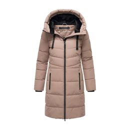 Marikoo Damen Winterjacke "Natsukoo XVI", grau, Gr. XXL, Obermaterial: 100% Polyester, Jacken, Stepp Mantel mit großer Kapuze