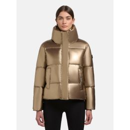 Khujo Damen Steppjacke "Rinja Shiny-YM", gold, Gr. XXL, Obermaterial: 50% Polyester, 50% Polyurethan; Innenfutter: 100% Nylon; Wattierung: 100%