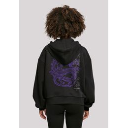 F4NT4STIC Damen Kapuzenpullover "Drache Japan", schwarz, Gr. 5XL, Obermaterial: 100% Baumwolle, Pullover, Print