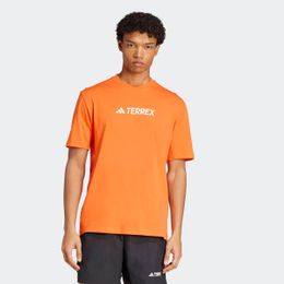 adidas terrex Herren Funktionsshirt "TX LOGO TEE", orange, Gr. L, Obermaterial: 100% Baumwolle, Shirts