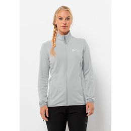 Jack Wolfskin Damen Fleecejacke "KOLBENBERG FZ W", grau, Gr. XS, Obermaterial: 95% Polyester, 5% Elastan; Futter: 100% Polyester, Jacken