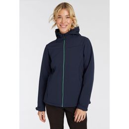 Killtec Damen Softshelljacke "KOS 179 WMN SFTSHLL JCKT 2", blau, Gr. 40, Softshell, Obermaterial: 100% Polyester, Jacken