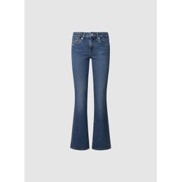 Pepe Jeans Damen Bootcut-Jeans "BOOTCUT LW", blau, Gr. 32, Denim/Jeans, Obermaterial: 99% Baumwolle, 1% Elasthan, Jeans
