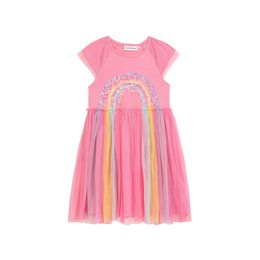 DANAMADE M&auml;dchen T&uuml;llkleid "DANAMADE Dresses DKAELYN", rosa, Gr. 146, Oberteil: 95% Baumwolle, 5% Elasthan; Rock: 100% Polyester; Futter: 100%