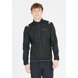 Endurance Herren Laufjacke "Diker", schwarz, Gr. XXXL, bedruckt, 100% Polyester, Jacken, mit reflektierenden Elementen