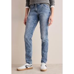 Cecil Damen Slim-fit-Jeans "Style Scarlett", blau, Gr. 29, Denim/Jeans, Obermaterial: 69% Baumwolle, 29% Polyester, 2% Elasthan, Jeans, in leichter