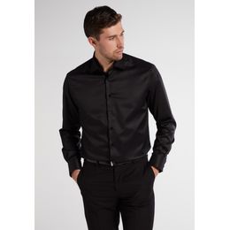 Eterna Herren Langarmhemd "COMFORT FIT", schwarz, Gr. 42, Twill, 100% cotton, Hemden, NON IRON (b&uuml;gelfrei)