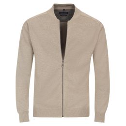 Casamoda Herren Strickjacke "Casamoda Strickjacke uni", beige, Gr. M, 100% Baumwolle, Strickjacken