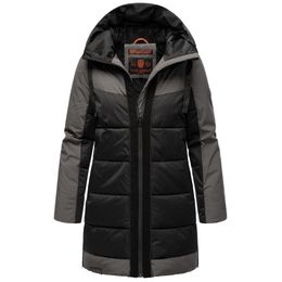 Navahoo Damen Steppjacke "Samtkätzchen", schwarz, Gr. S, Obermaterial 1: 100% Polyester; Obermaterial 2: 95% Polyester, 5% Elasthan; Futter: 100%