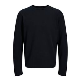 Jack & Jones JACK & JONES Herren Strickpullover "JJSHAWN KNIT CREW NECK", blau, Gr. XS, unifarben, Strick, Obermaterial: 70% Baumwolle, 30% Polyester, Pullover