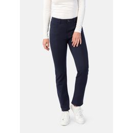 STOOKER WOMEN Damen 5-Pocket-Hose "Milano Jersey Magic Shape Fit", blau, Gr. 36, Twill, 70% Viskose, 25% Polyester, 5% Elasthan, Hosen, Casual Twill