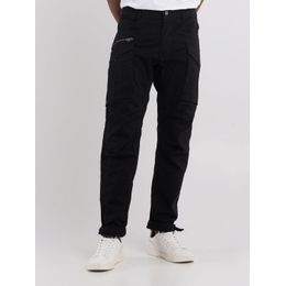 Replay Herren Cargohose "JOE", schwarz, Gr. 30, unifarben, Web, Obermaterial: 99% Baumwolle, 1% Elasthan, Hosen