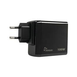 Inter-Tech Ladeger&auml;t Argus PD-3100, USB-C Charger schwarz, 2 Meter Kabel, PD 3.0, 100 Watt