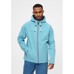 Derbe Herren Softshelljacke "Isleby"milky blau, navy, Gr. S, Obermaterial: 100% Polyester; Futter: 100% Polyester, Jacken, Wasserabweisend,