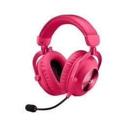 Logitech PRO X 2 LIGHTSPEED, Gaming-Headset magenta, USB, 3.5 mm, Bluetooth