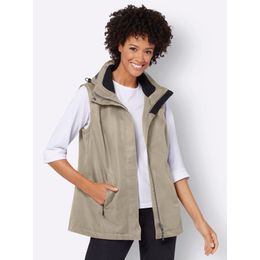 Casual Looks Damen Funktionsjacke, braun, Gr. 44, unifarben, 100% Polyester, Kragen:100% Polyester, Netzware:100% Polyester, Jacken