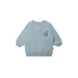 Liliput Mädchen Sweatshirt "6 AM CLUB", blau, Gr. 110, bedruckt, 80% Baumwolle, 20% Polyester, Sweatshirts, mit Bündchen am Ärmel