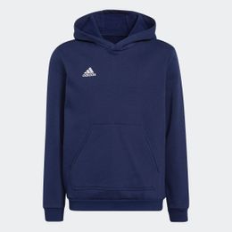 Mädchen Kapuzensweatshirt "ENT22 HOODY Y", blau, Gr. 164, adidas Performance, Obermaterial: 70% Baumwolle, 30% Polyester, Sweatshirts