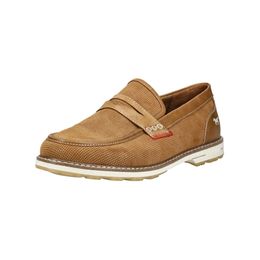 Mustang Shoes Herren Slipper "Mustang Shoes Slipper Veloursleder", Gr. 41, braun, Veloursleder, Schuhe